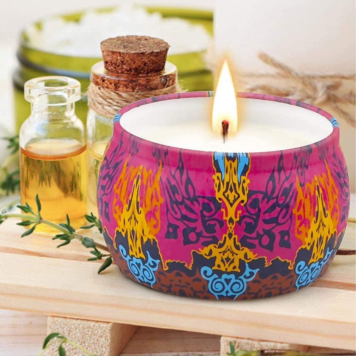 Juego de 4 Velas Perfumadas, hermosos diseños y suaves fragancias. ¡El ...